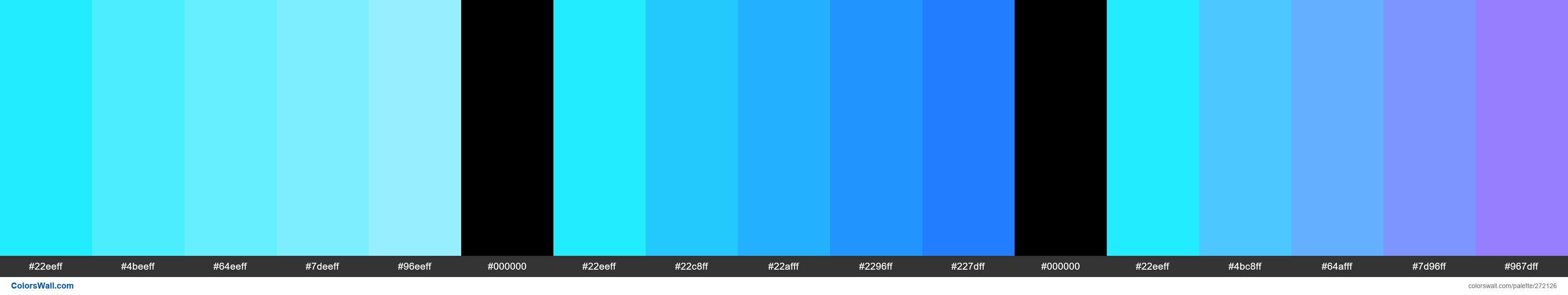 Discord (Sparky Blue) colors palette - ColorsWall