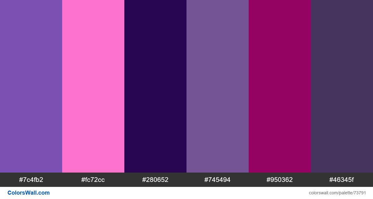 Pink Purple Color Palette